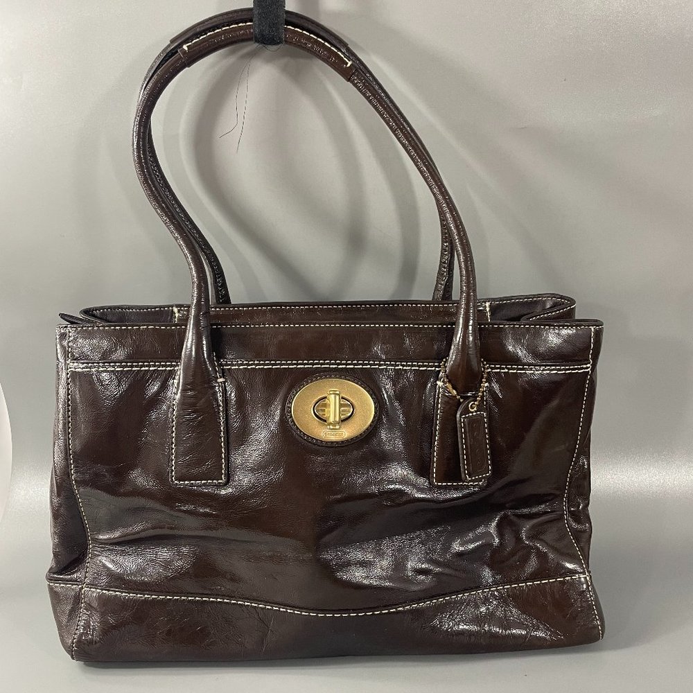 Coach Vintage # 11789 Large Leather Shoulder Bag In C… - Gem